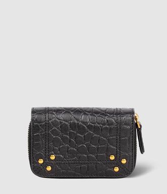 Jerome Dreyfuss Porte-Monnaie Henri Cuir Bubble Noir