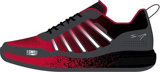 K-Swiss Herren Ultra Court Padel Tennis Shoe, Black/Anthracite/SANYO RED, 44 EU