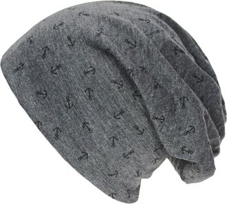 Glamexx24 Long Klassische Beanie M&uuml;tze: Herren Damen Winter M&uuml;tze, Unisex Laufm&uuml;tze f&uuml;r Fr&uuml;hling, Herbst und Winter Mit Anker Muster