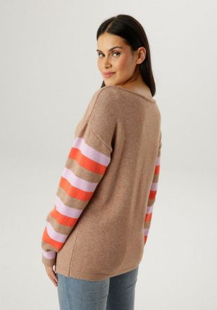 Aniston Strickpullover mit eingestrickten Herzen - NEUE KOLLEKTION