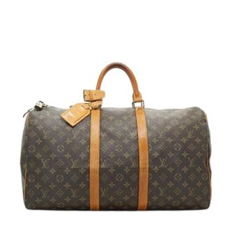 Louis Vuitton Pre-owned Cuir sacs-de-voyage - Femme - Pre-owned - Brun - Taille: ONE Size