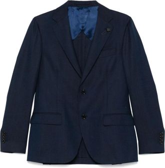 Lardini Homme, Vestes, Bleu, Taille: XL Blazer Orn&eacute; dune Broche