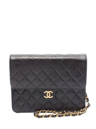 Chanel sac à bandoulière Single Flap (1997-1999) - Noir