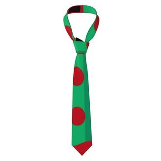 Generic Cravate Homme Noeuds Rouges Et Verts Pour No&euml;l Et Les Elfes Du P&egrave;re No&euml;l Cravate De Mariage De Soie Moderne DAffaires Cravatte, Pour DAffaires, Travai