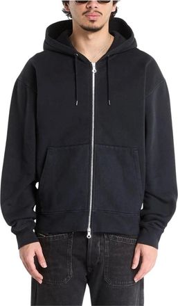 Our Legacy Homme, Sweatshirts et sweats &agrave; capuche, Noir, Taille: M Zip-throughs