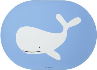 ASA Tischset, Wal Buddies blau 46 x 33 cm, Lederoptik