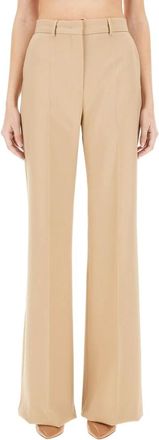 Sportmax Femme, Pantalons, Beige, Taille: 38 FR Oxalis Wide Pantalons