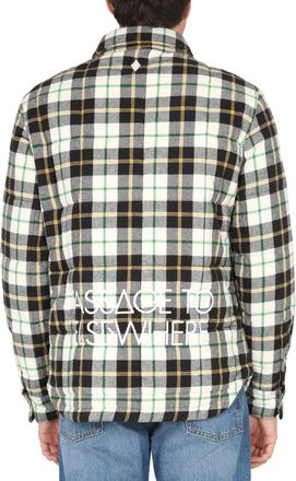 Marcelo Burlon Checkered Shirt - Green