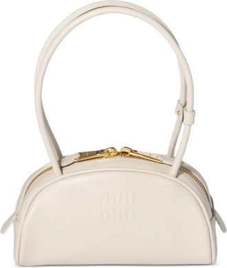 Miu Miu Beau Embossed-logo Shoulder Bag