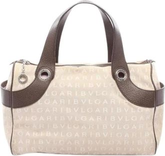 Bulgari Sac &agrave; main vintage doccasion - Femme - Pre-owned - Beige - Taille: ONE Size
