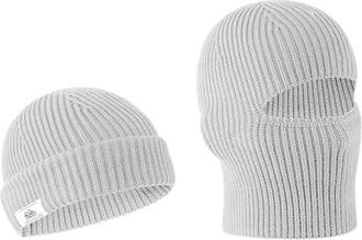 Generic M&uuml;Tze Gilet dhiver en tricot chaud pour femme, unisexe, avec motif en tricot c&ocirc;tel&eacute; grossier pour les activit&eacute;s de plein air, Gris clair (01), taille 