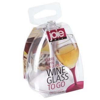 Joie 60005 Weinglas To Go, ABS-Kunststoff, Transparent