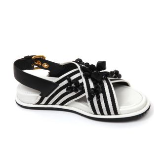 Car Shoe Schwarzer Stein Sandale Schuh Modell - - Shoes - Damen - Wei&szlig; - 35 EU