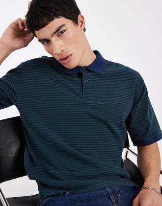 Levi's Finn - Polo coupe carr&eacute;e &agrave; rayures - Bleu marine