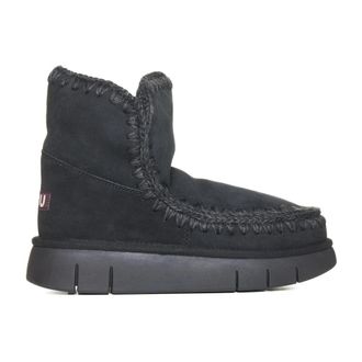 Mou Schwarze Wildleder Eskimo Stiefeletten - - Shoes - Damen - Schwarzk - 36 EU