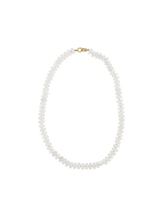 Irene Neuwirth collier en or 18 ct &agrave; perles de verre - Blanc
