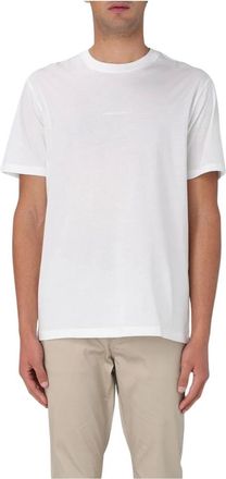 A|X Armani Exchange Homme, Tops, Blanc, Taille: M Minimalist Crew Neck TShirt
