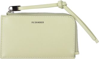 Jil Sander Hommes Portefeuille en cuir vert/vert pastel