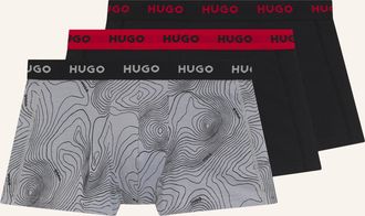 HUGO BOSS Hugo Boxer Short Trunk Triplet Design grau