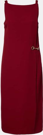 Gucci Midikleid Horsebit aus Sabl&eacute;