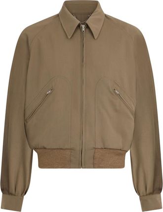 Maison Margiela Femme, Vestes, Beige, Taille: 40 FR Blouson aviateur en laine