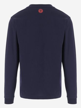 Icecream Mens Cotton Shirt With Logo Navy Knitwear Sweater