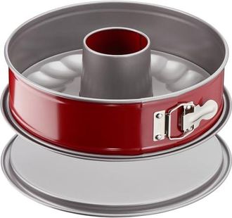 T-fal J 1642614 Delibake Moule A Savarin A Charnière 25 cm Acier Rouge Carbone