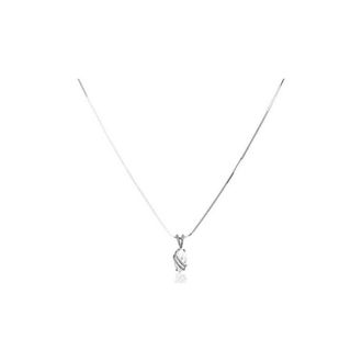 Cleor Collier en argent 925/1000 et zircon