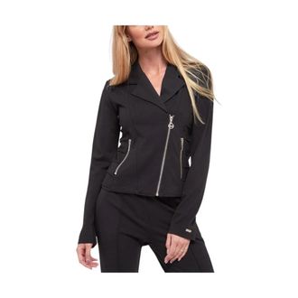 Liu Jo Jersey Jacke mit Rei&szlig;verschluss - - Jackets - Damen - Schwarzk - M