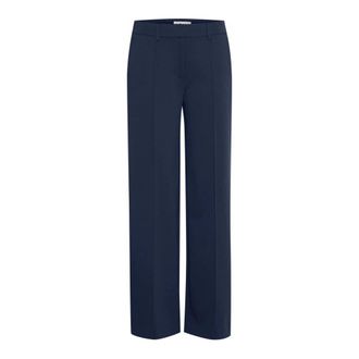 Ichi Ihkate Sus Office Wide PA Hose 20116768 - - Trousers - Damen - Blau - M