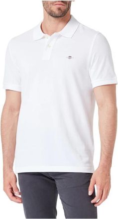 GANT Klassisches Shield Polo mit Logo-Stickerei - - Tops - Herren - Wei&szlig; - S