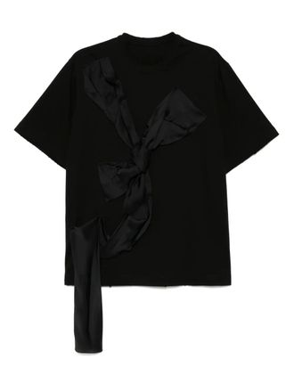 JNBY T-Shirt mit Schleife - Schwarz