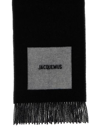 Jacquemus LEcharpe Rond Carr&eacute; Scarf - Black