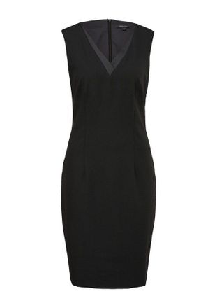 Comma Minikleid Kleid Etuikleid mit V-Ausschnitt