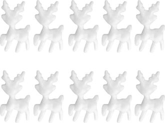 Valiclud 25stücke Weihnachtsdeko REH Figuren Für Festliche Dekoration Weiß Für Zuhause Bastelspaß