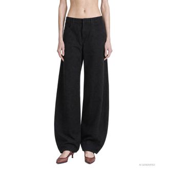 Alaia Round Denim Jeans