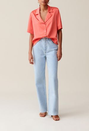 Claudie Pierlot Chemise fluide satin&eacute;e