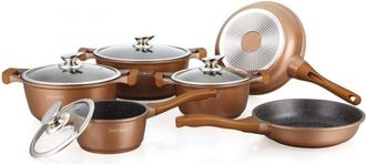 Royalty Line Bratpfannen und kochtopfset 6 kochgeschirr - schwarz