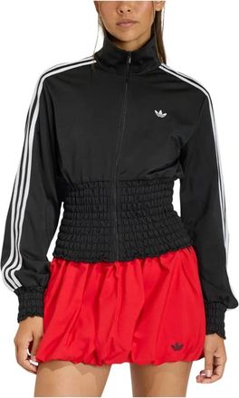 adidas Femme, Sport, Noir, Taille: 40 FR Haut de surv&ecirc;tement Smocked Firebird