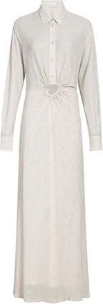 CHRISTOPHER ESBER langes metallisches Kleid - Beige