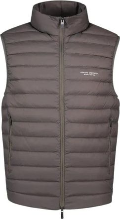 A|X Armani Exchange Homme, Vestes, Gris, Taille: M Gilet sans manches en duvet