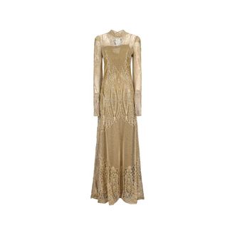 Dior Arabesques Maxikleid - - Dresses - Damen - Beige - L