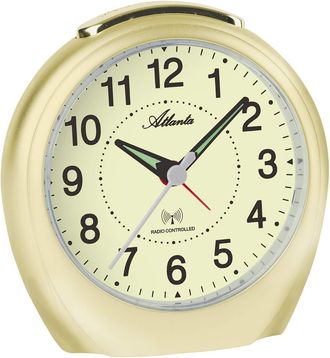 Atlanta Mocassin Funkwecker Analog mit Licht Leuchtzifferblatt Repetition Crescendo Gold - 1865/9