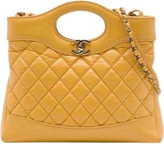 Chanel Pre-owned 31 Satchel - Femme - Pre-owned - Jaune - Taille: ONE Size