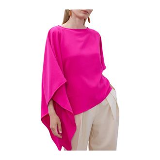 Lola Casademunt Femme, Blouses et Chemises, Rose, Taille: 44 FR Blouse cape &agrave; manches basses