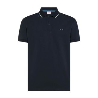 Sun 68 Homme, Tops, Bleu, Taille: S Polo &agrave; passepoil contrastant
