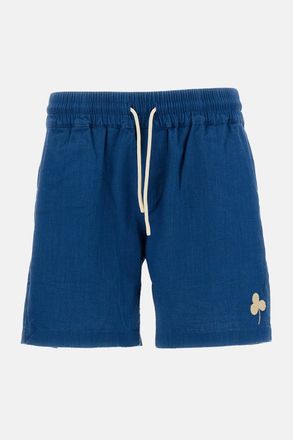 Portuguese Flannel Hose Mit Naturfarbener Ramie-stickerei