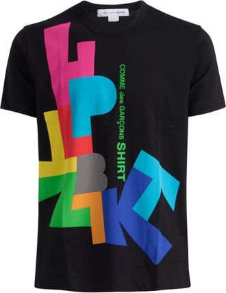 Comme Des Garçons Homme, Tops, Multicolore, Taille: S T.Shirt Knit