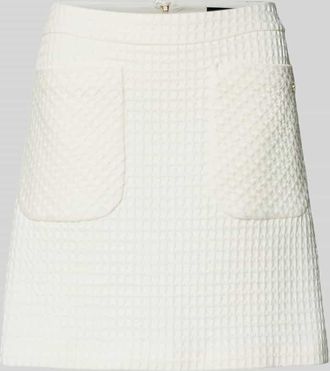 Marc Cain Minirock aus Baumwoll-Mix mit Strukturmuster