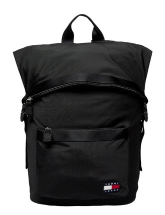 Tommy Jeans Herren Rucksack Daily Rolltop Backpack Handgep&auml;ck, Schwarz (Black), Einheitsgr&ouml;&szlig;e